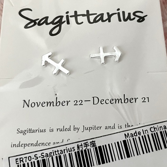 Jewelry | Sagittarius Symbol Earrings Approx 5 With Post Backs For ...